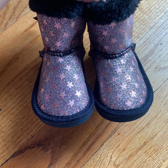 US Sports | Shoes | Us Sports Girls Boots Glitter Pink Star Size 5 ...